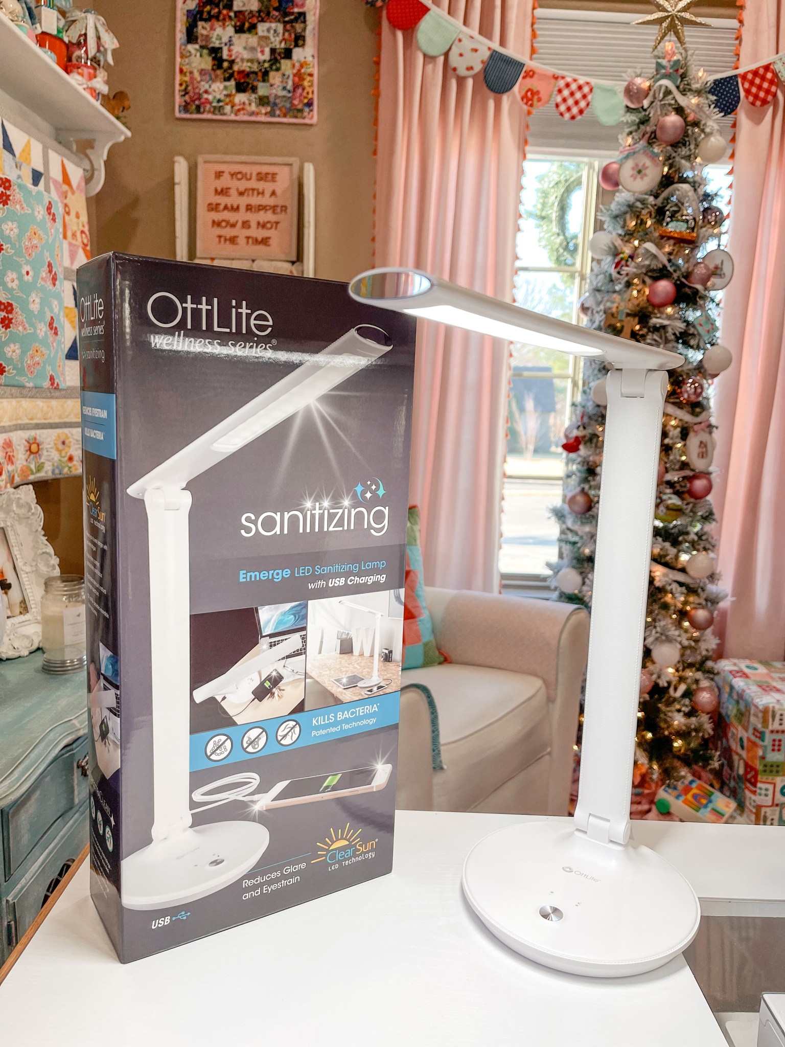 OttLite Sanitizing Lamp Review and Giveaway