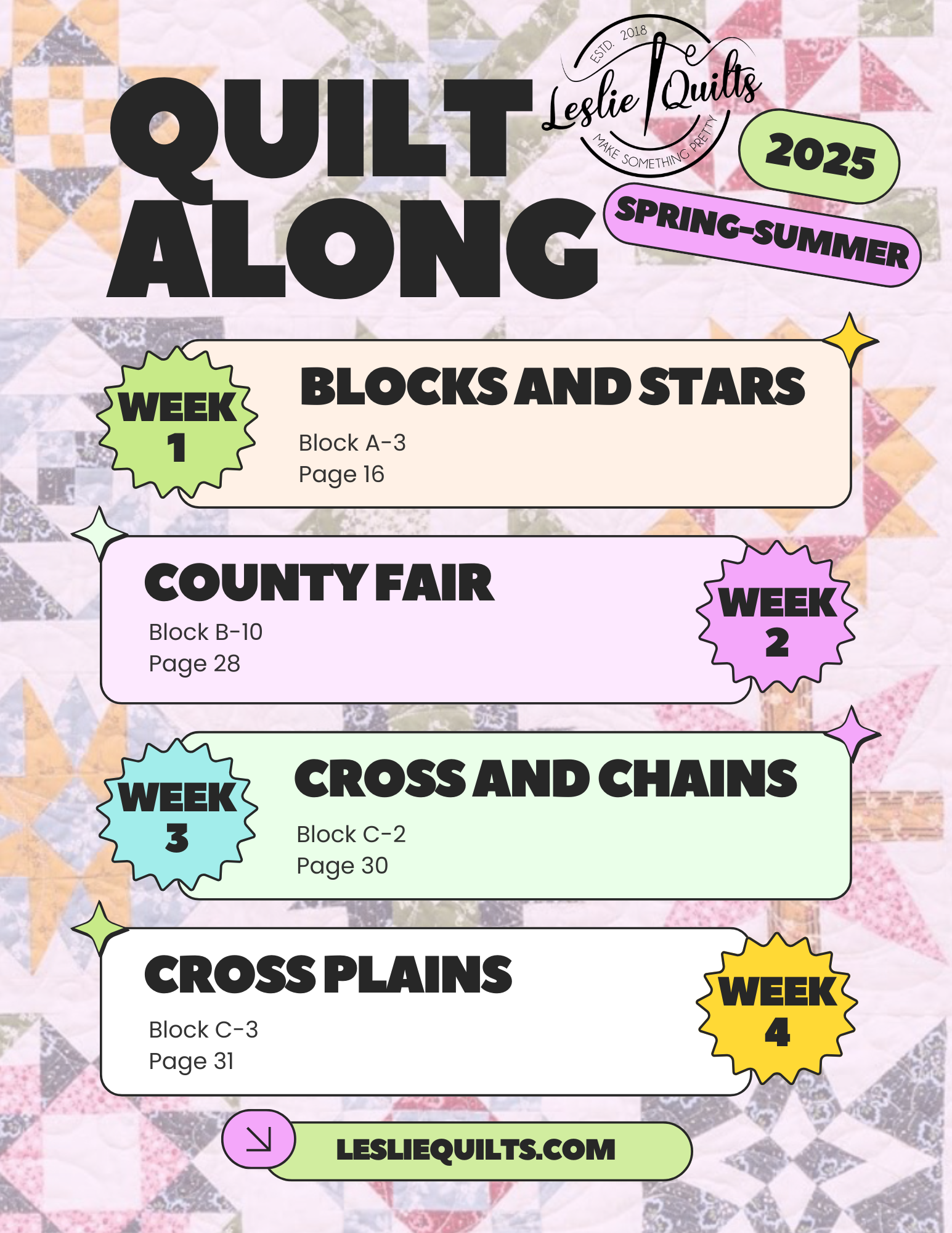 Block Along Weeks 1-4
